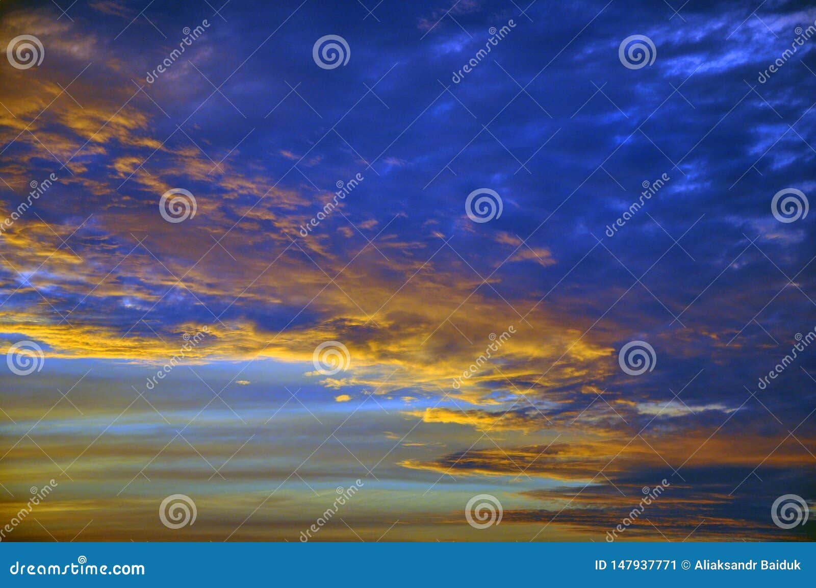 Dramatic Sunset, Red Sky. after the Rain. Stock Image - Image of ...