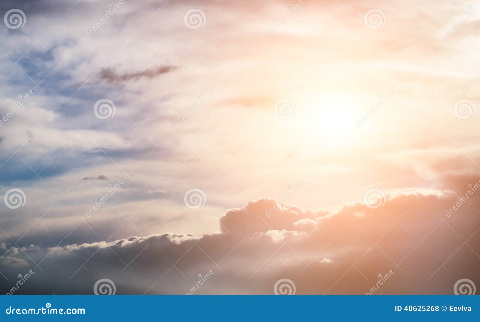 Dramatic sunset sky. stock photo. Image of concept, dramatic - 40625268