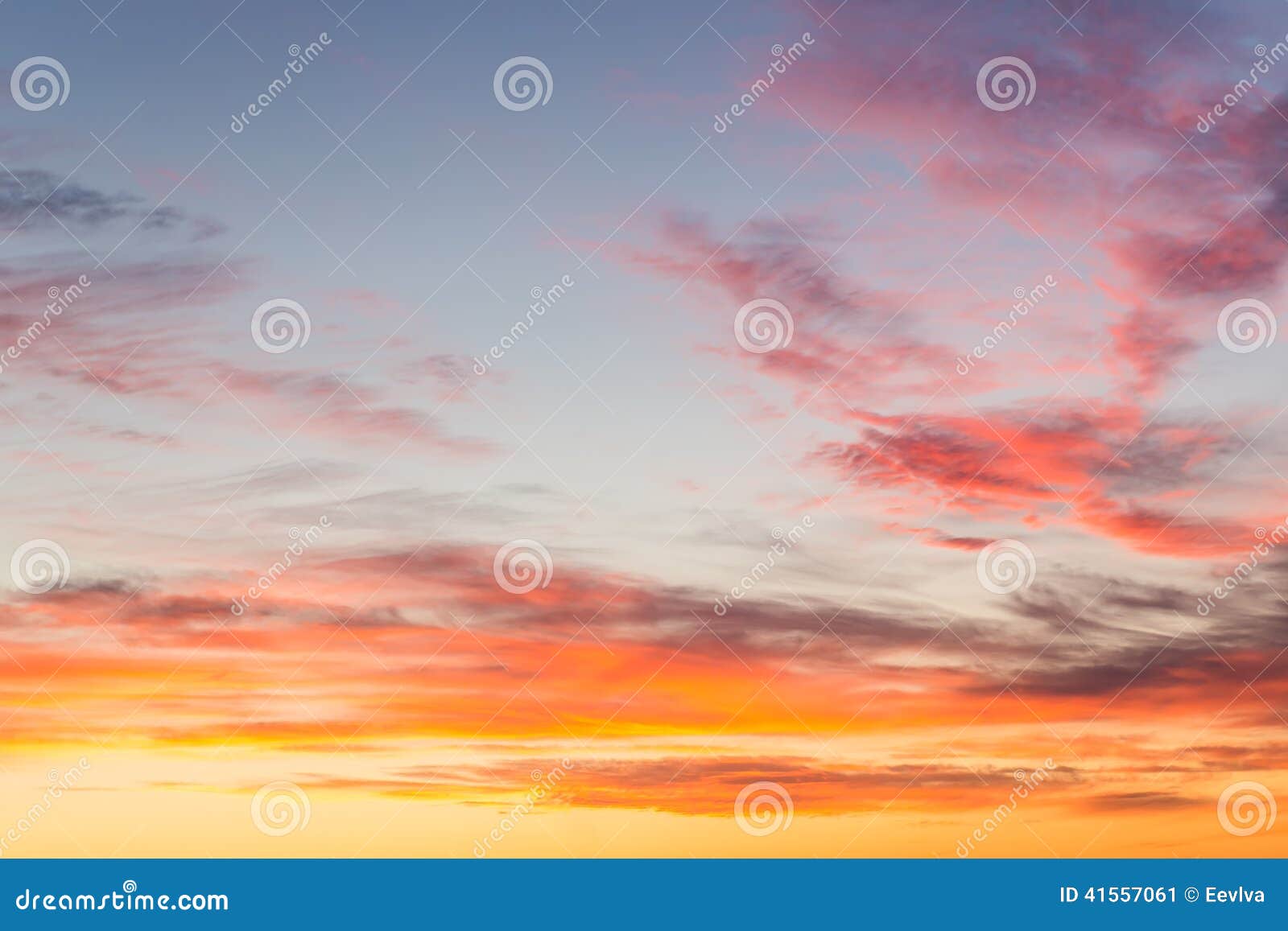 Dramatic sunset sky. stock image. Image of gold, clouds - 41557061