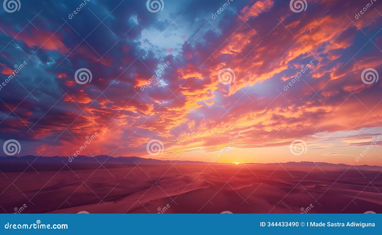 Dramatic Sunset Sky Painted with Vibrant Colors. Nature S Masterpiece ...