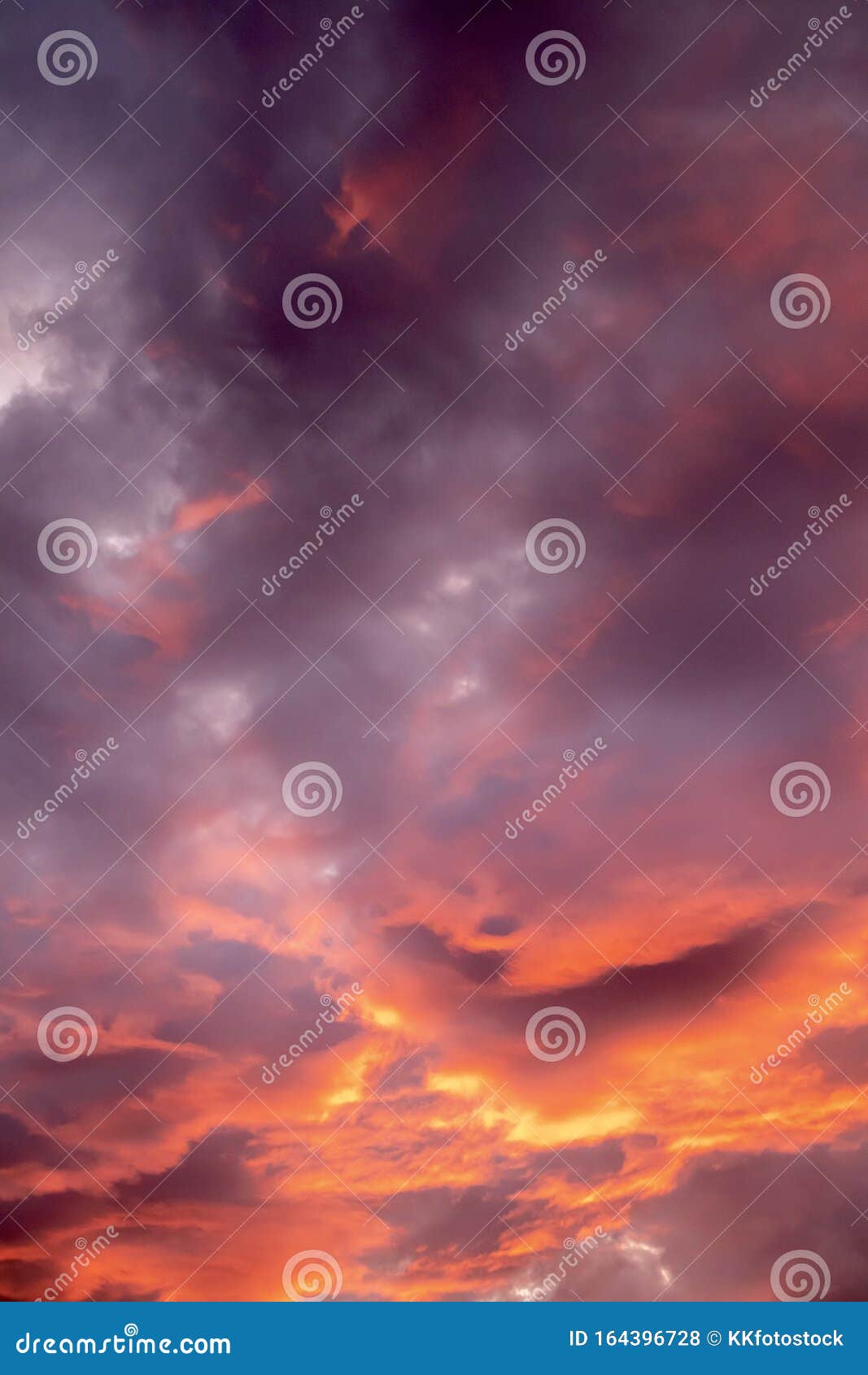 Dramatic Sunset Sky with Storm Clouds Stock Photo - Image of storm ...
