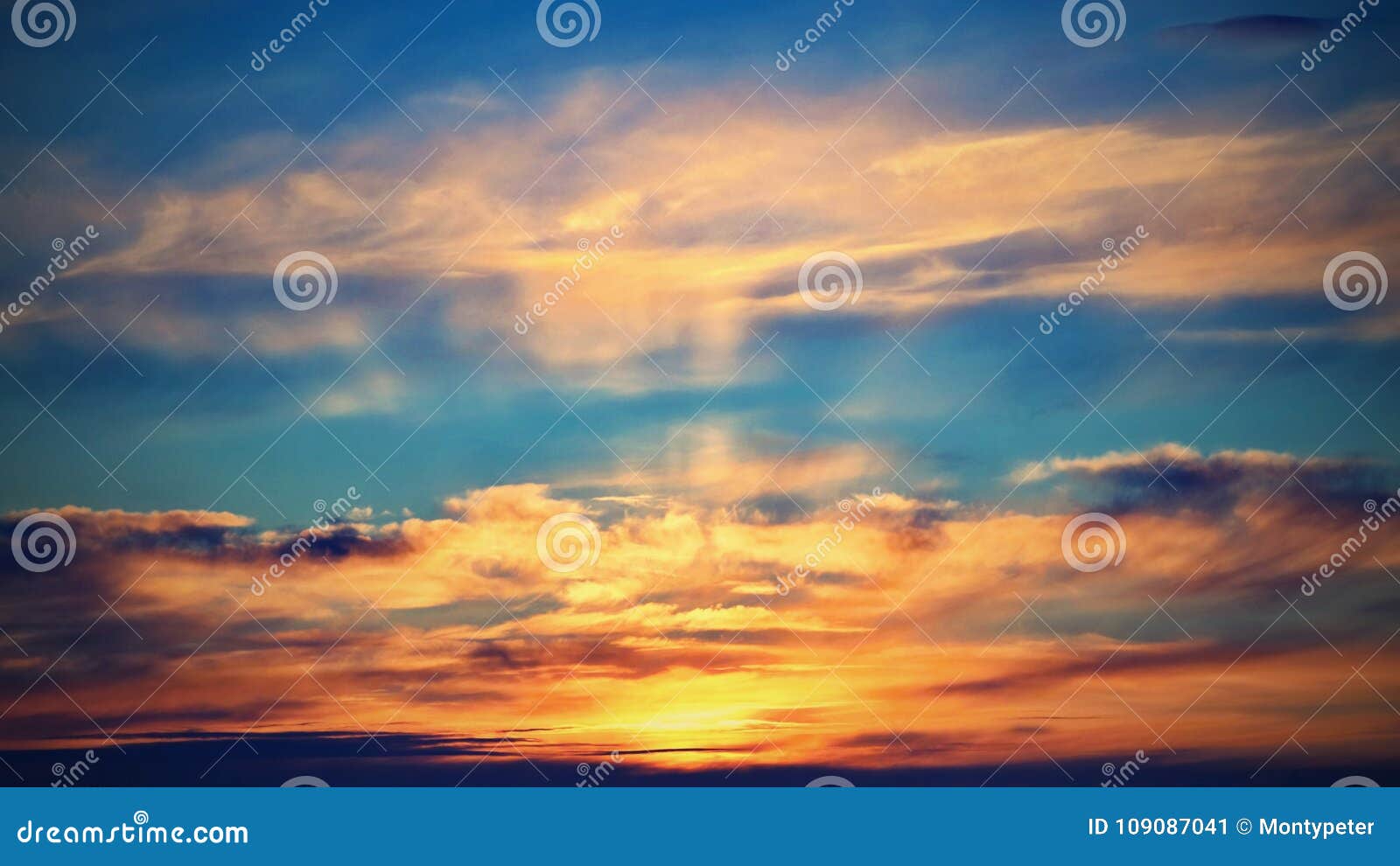 Dramatic Sunset and Sunrise Sky. Colorful Natural Background. Stock ...