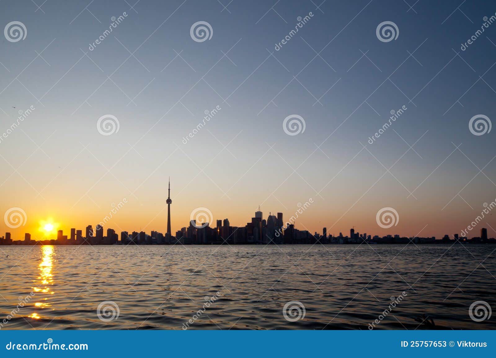 Sunset Toronto Skyline Stock Image | CartoonDealer.com #2550877