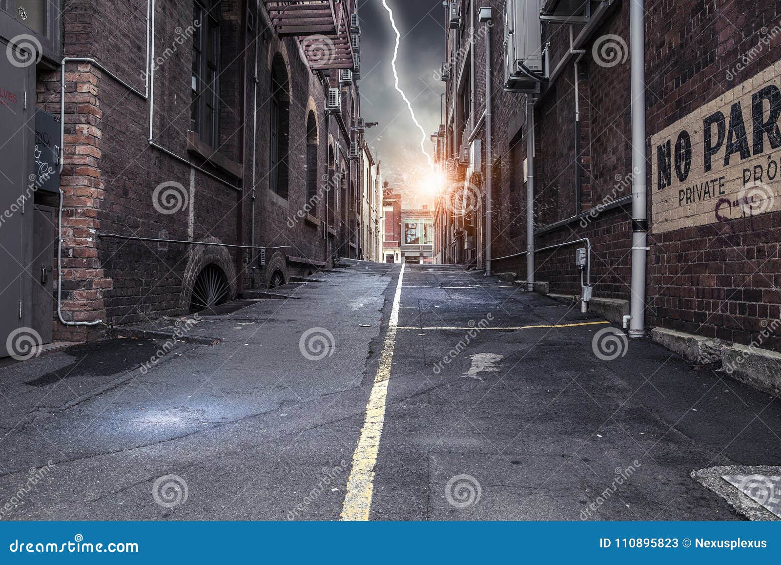 Dramatic Thunder Background Stock Image - Image of electricity, strike ...