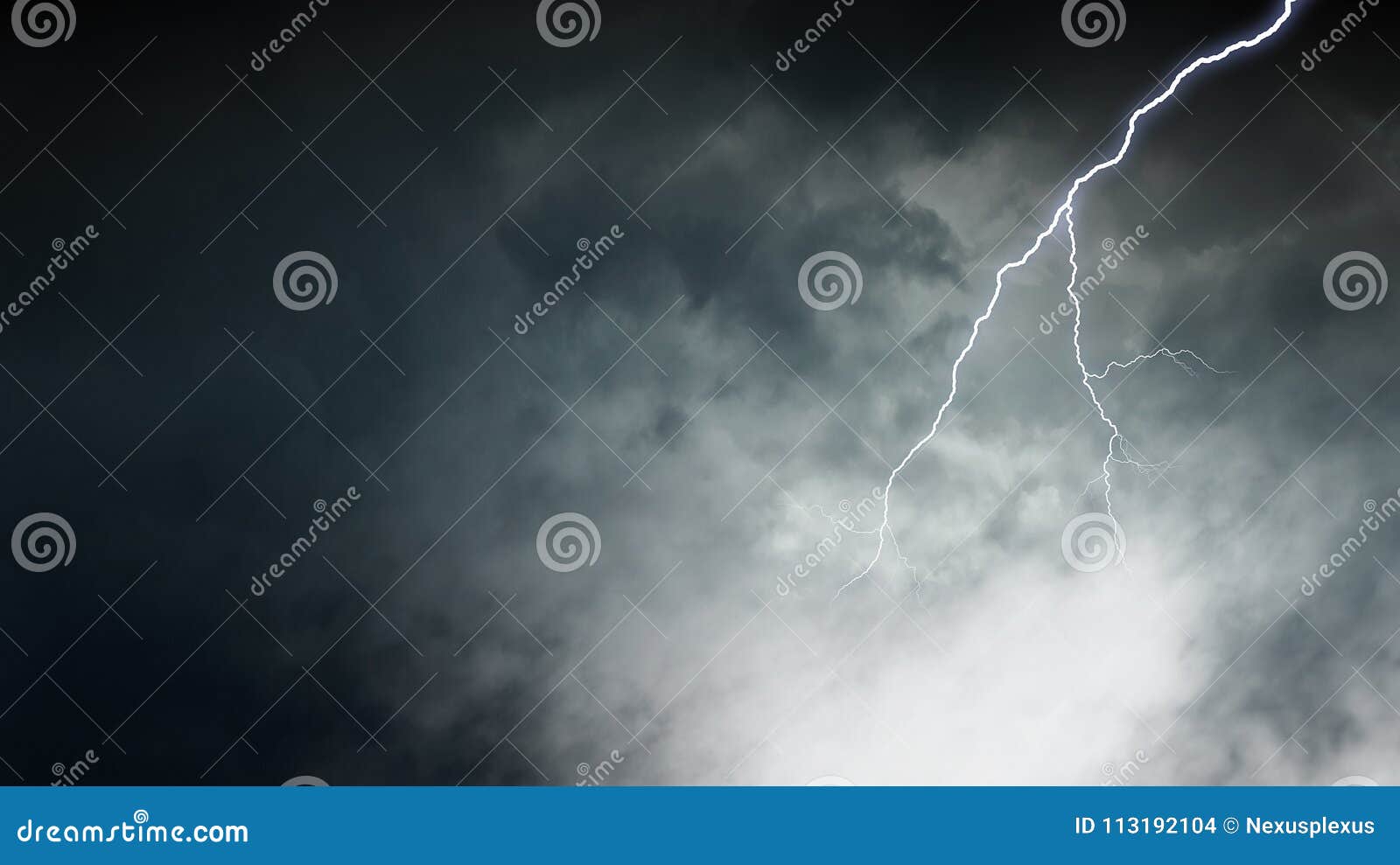 Dramatic Thunder Background Stock Photo - Image of weather ...