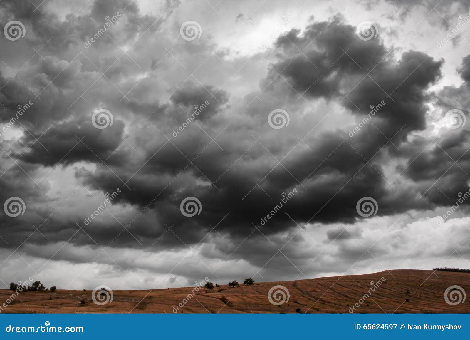 Dramatic Thunder Storm Clouds Background. Nature Landscape Stock Image ...