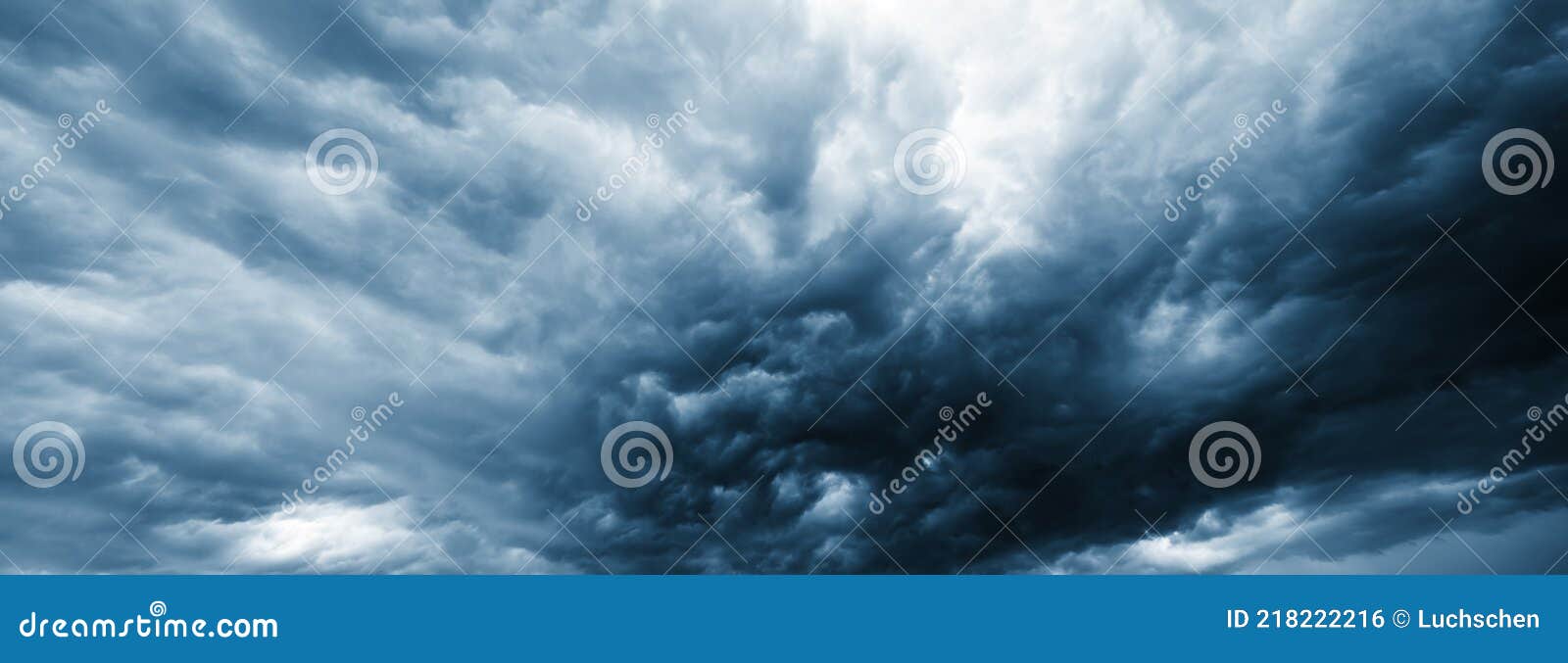 Dramatic Thunderstorm Clouds Background Stock Photo - Image of ...