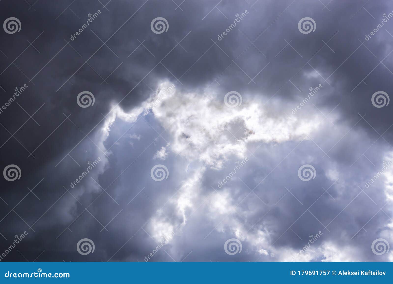 Dramatic Thunderstorm Clouds Background at Dark Sky Stock Image - Image ...