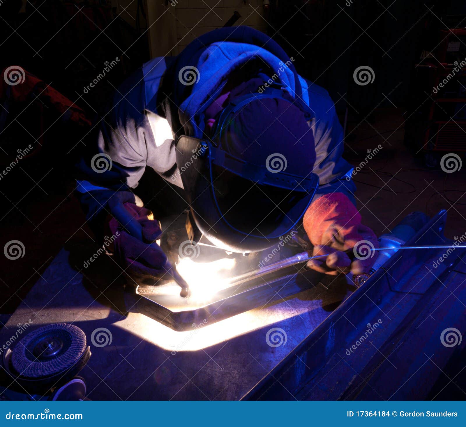 Dramatic TIG Welding Close Up Stock Photo - Image of bright, light ...