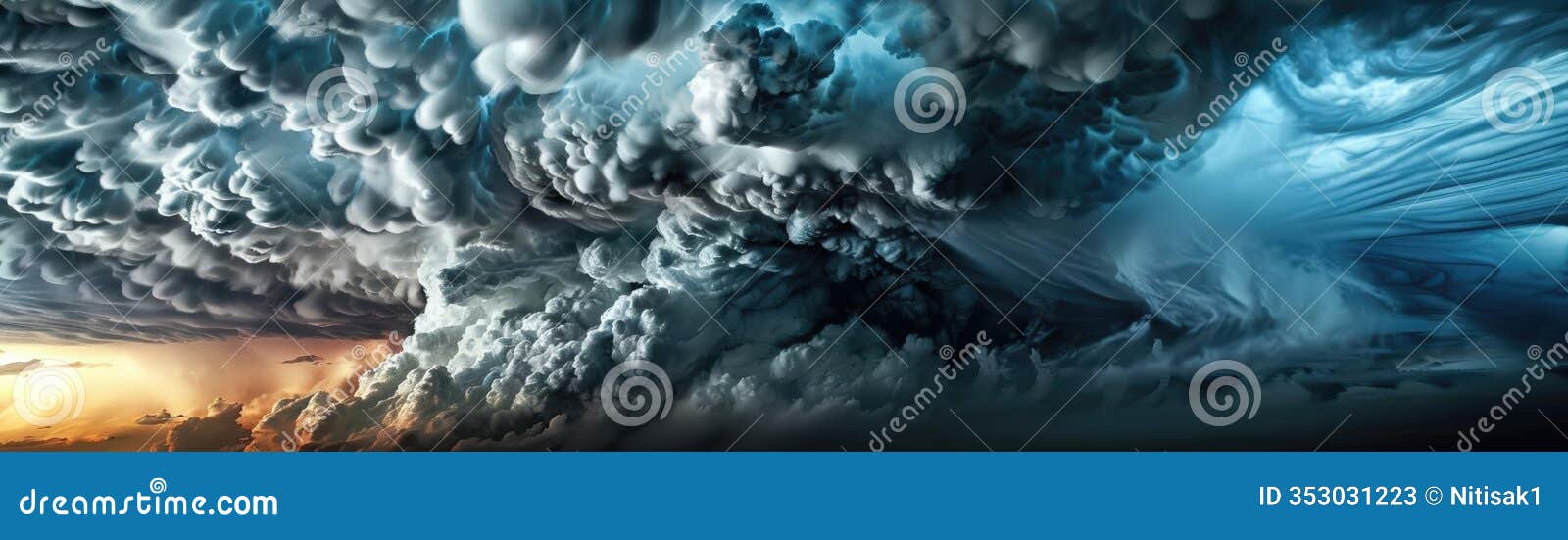 Dramatic Tornado Alley Supercell Formation Stock Illustration ...