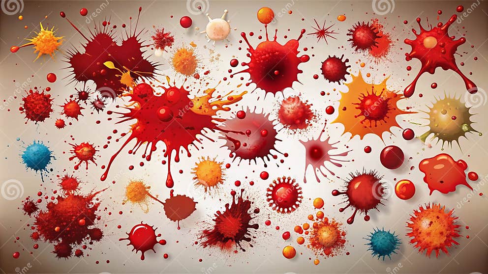 Dramatic Vector Blood and Paint Splatter Effects for Creative Design ...