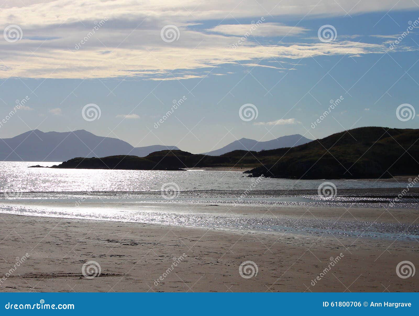 Dramatic View from Newborough Beach. Anglesey, Wales Stock Photo ...