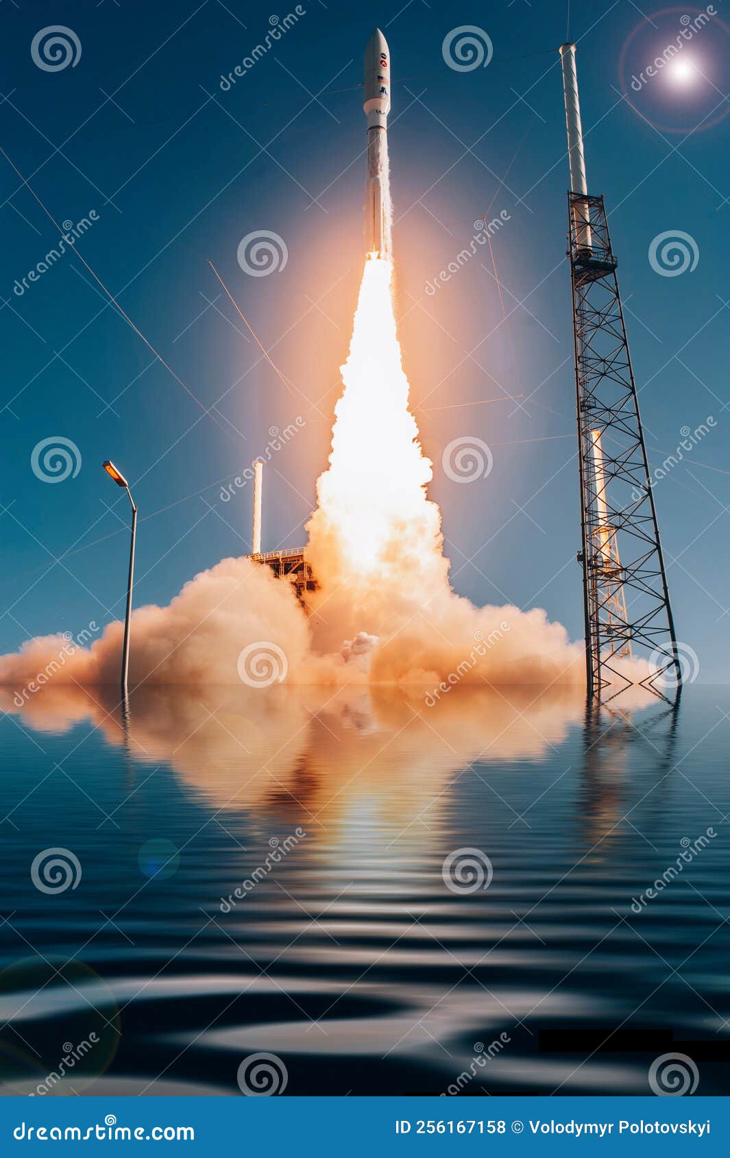 Dramatic View of Rocket that Just Have To Be Launched.the Elements of ...