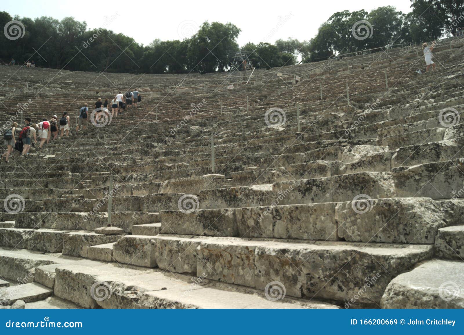 The Classical Ancient Greek Monument of the Ampitheter at Epidavros ...