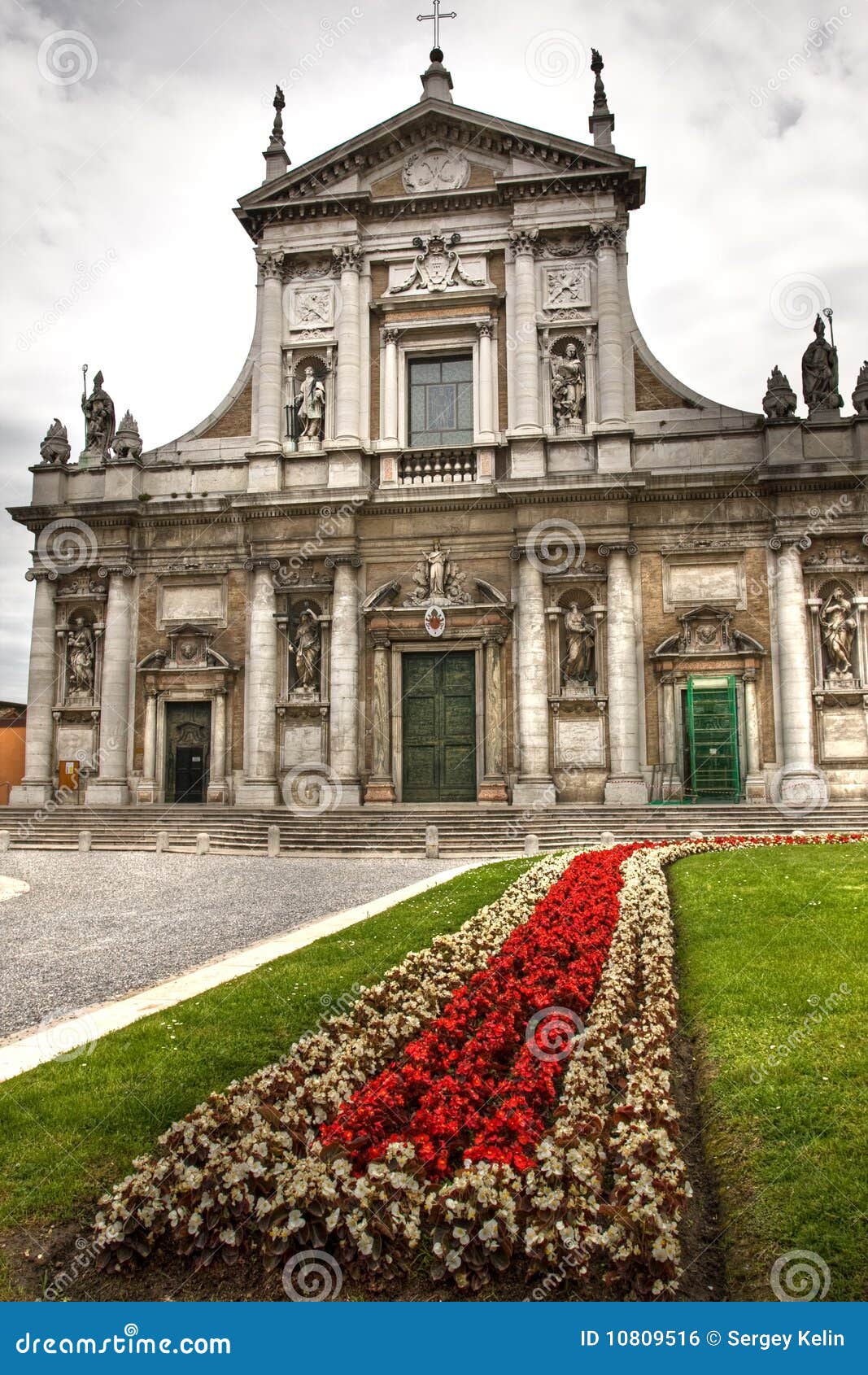 Dramatic View on Typical Italian Church Stock Photo - Image of city ...