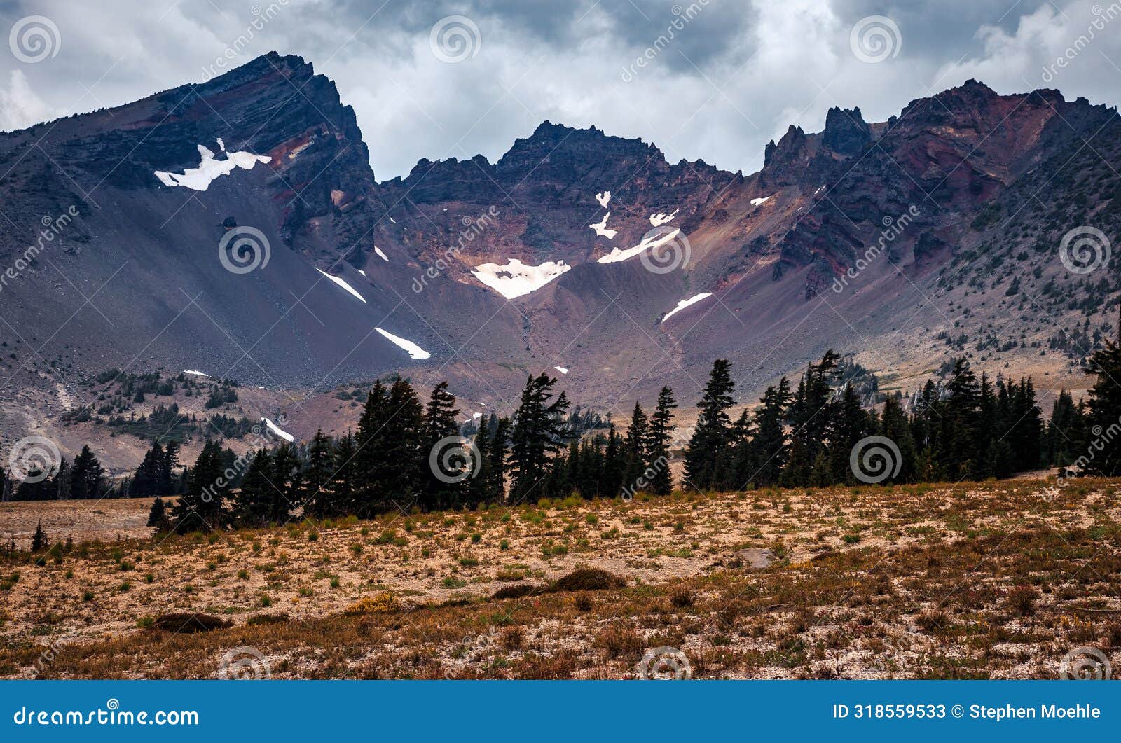 Dramatic Views of Broken Top from the Broken Top Trail, Three Sisters ...