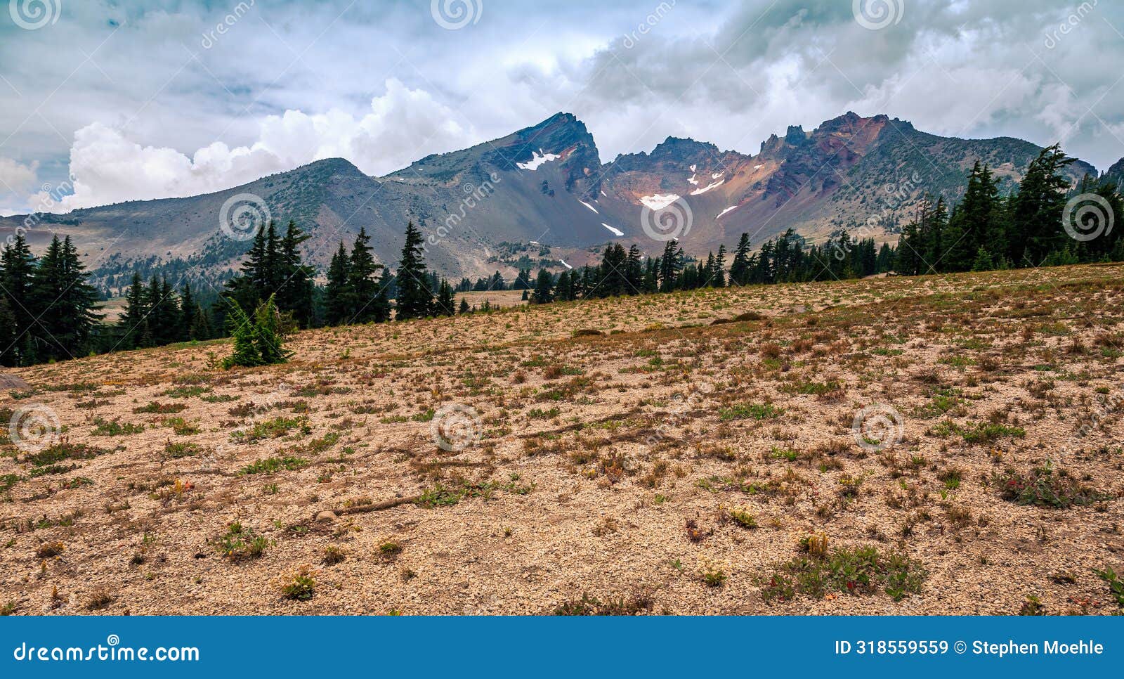 Dramatic Views of Broken Top from the Broken Top Trail, Three Sisters ...