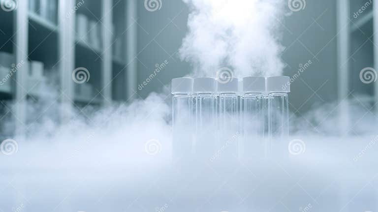 Dramatic Visual of Scientific Experimentation with Smoke Billowing from ...