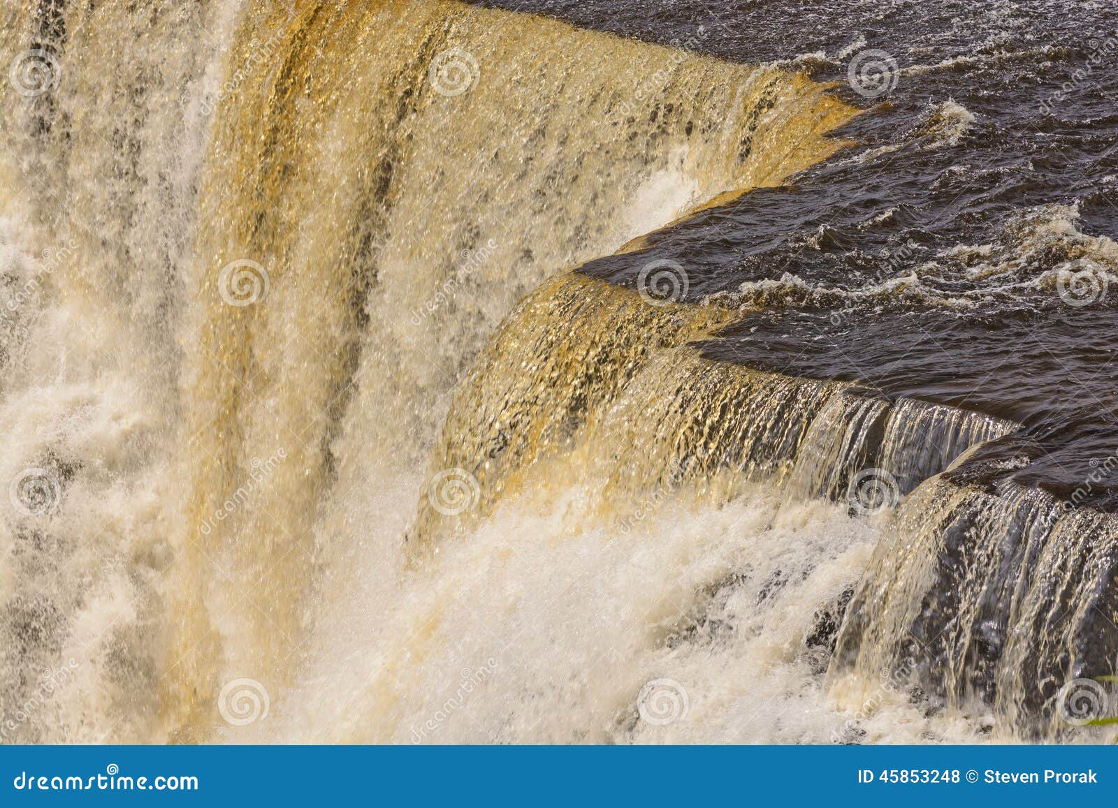 Dramatic Water at the Brink of a Falls Stock Photo - Image of falls ...