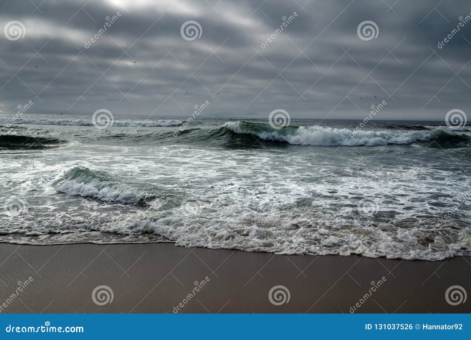Dramatic Waves, Pacific Ocean, California Stock Photo - Image of beach ...