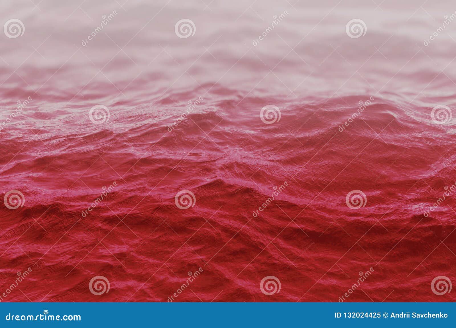 Dramatic Waves of Red Water Stock Image - Image of dusk, outdoor: 132024425