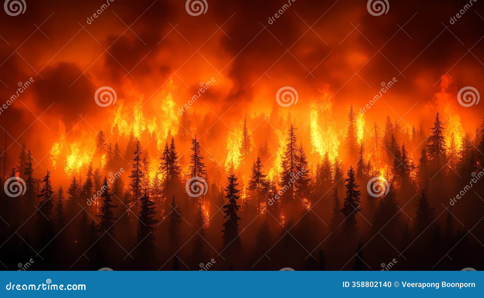 Dramatic Wildfire Panoramic A Powerful Reminder Of The Dangers Of ...