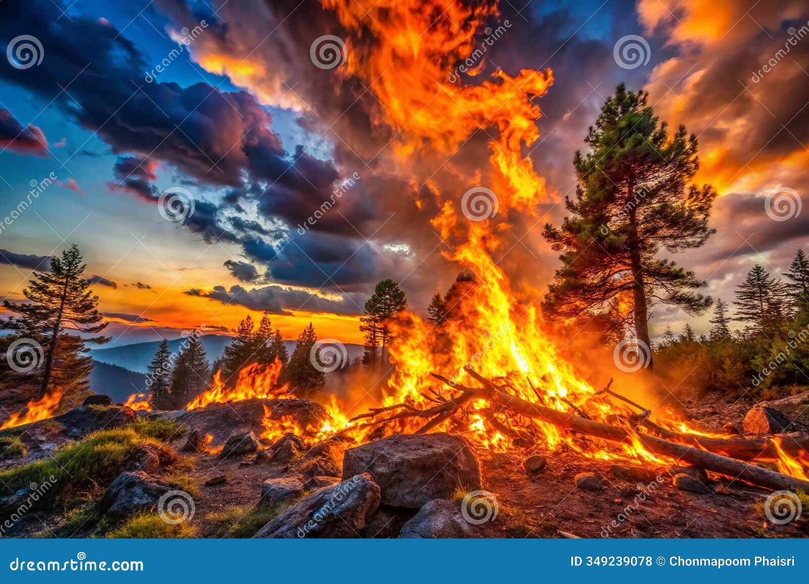 Dramatic Wildfire Panoramic A Powerful Reminder Of The Dangers Of ...
