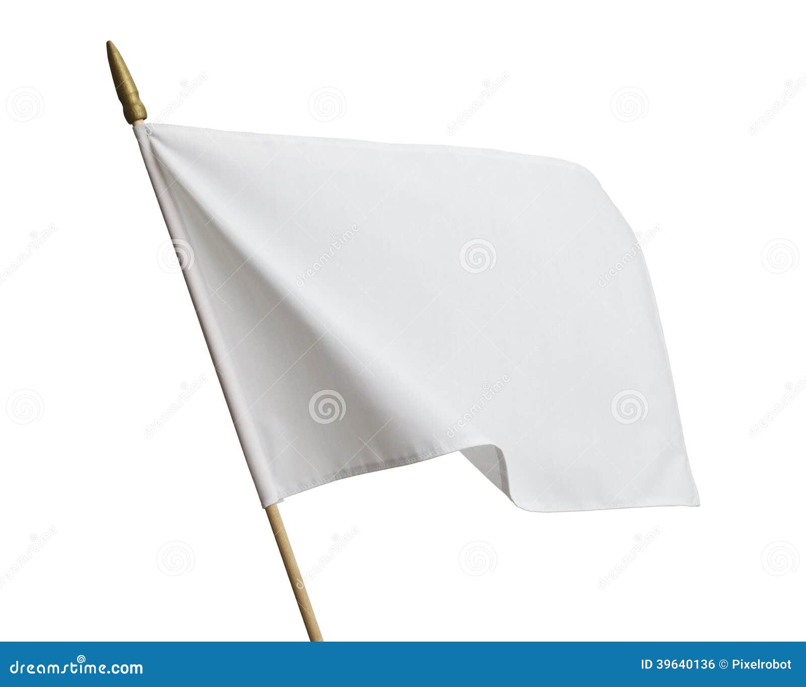 Drapeau Blanc Photo stock - Image: 39640136