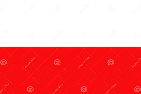 Drapeau Blanc Et Rouge De La Pologne Illustration Stock - Illustration ...