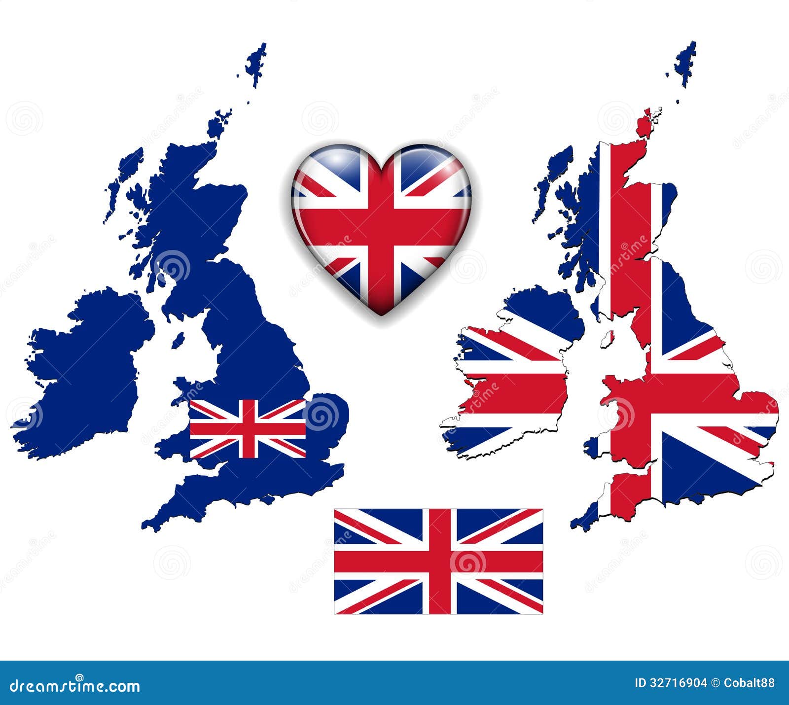 Drapeau BRITANNIQUE De L'Angleterre, Carte. Images stock - Image: 32716904