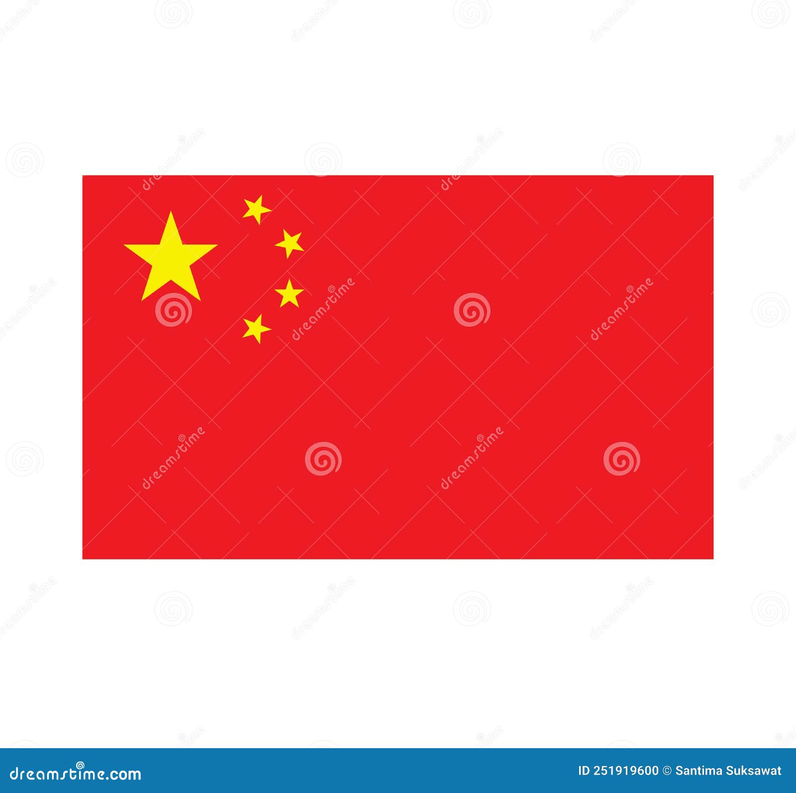 Drapeau Chinois. Illustration Vectorielle Eps10 Illustration de Vecteur ...