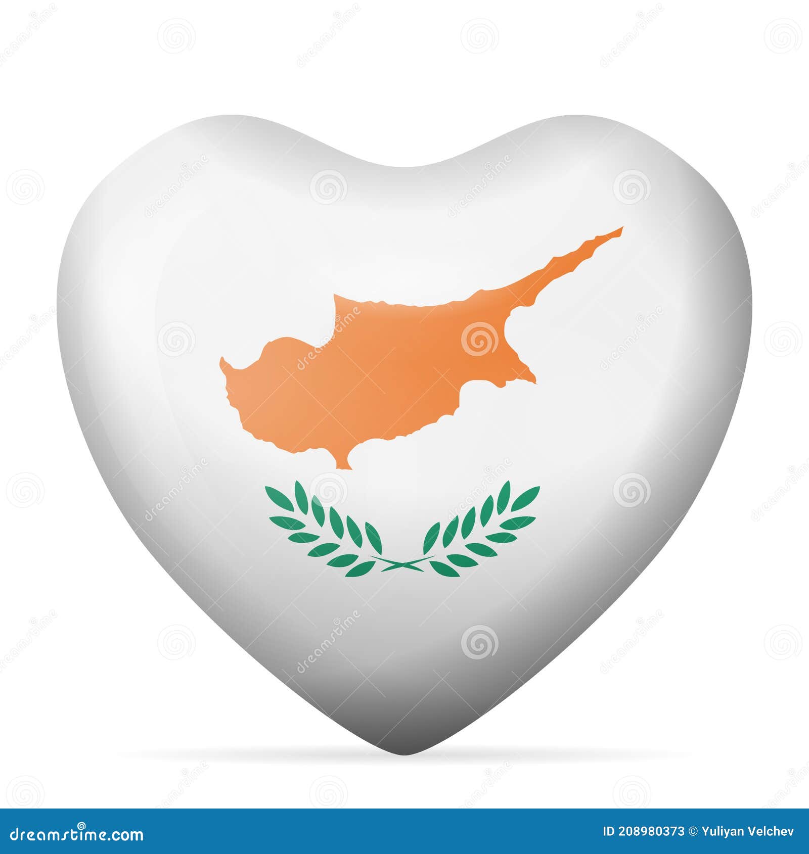 Drapeau chypriote illustration de vecteur. Illustration du passion ...