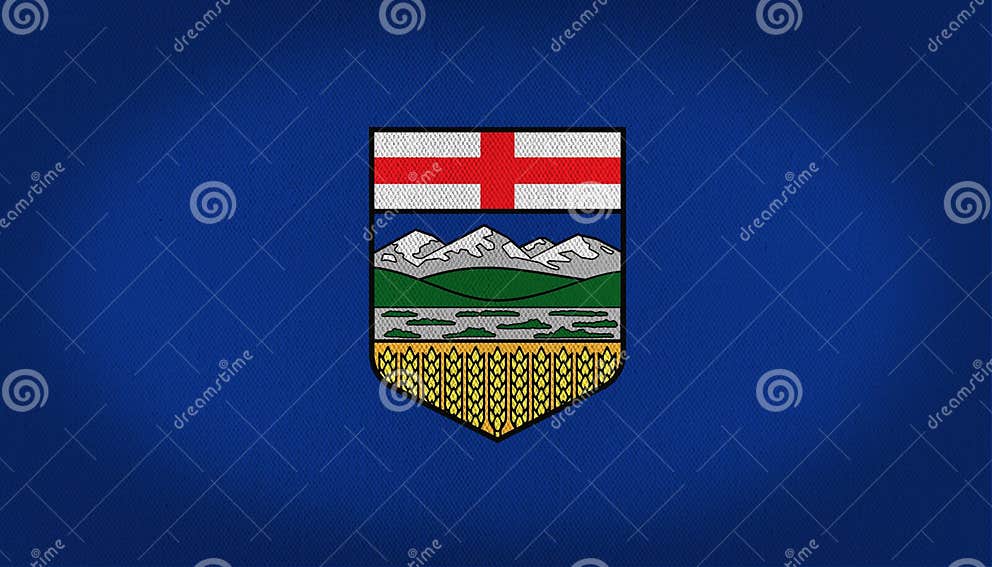 Drapeau d'Alberta illustration stock. Illustration du alberta - 92089528