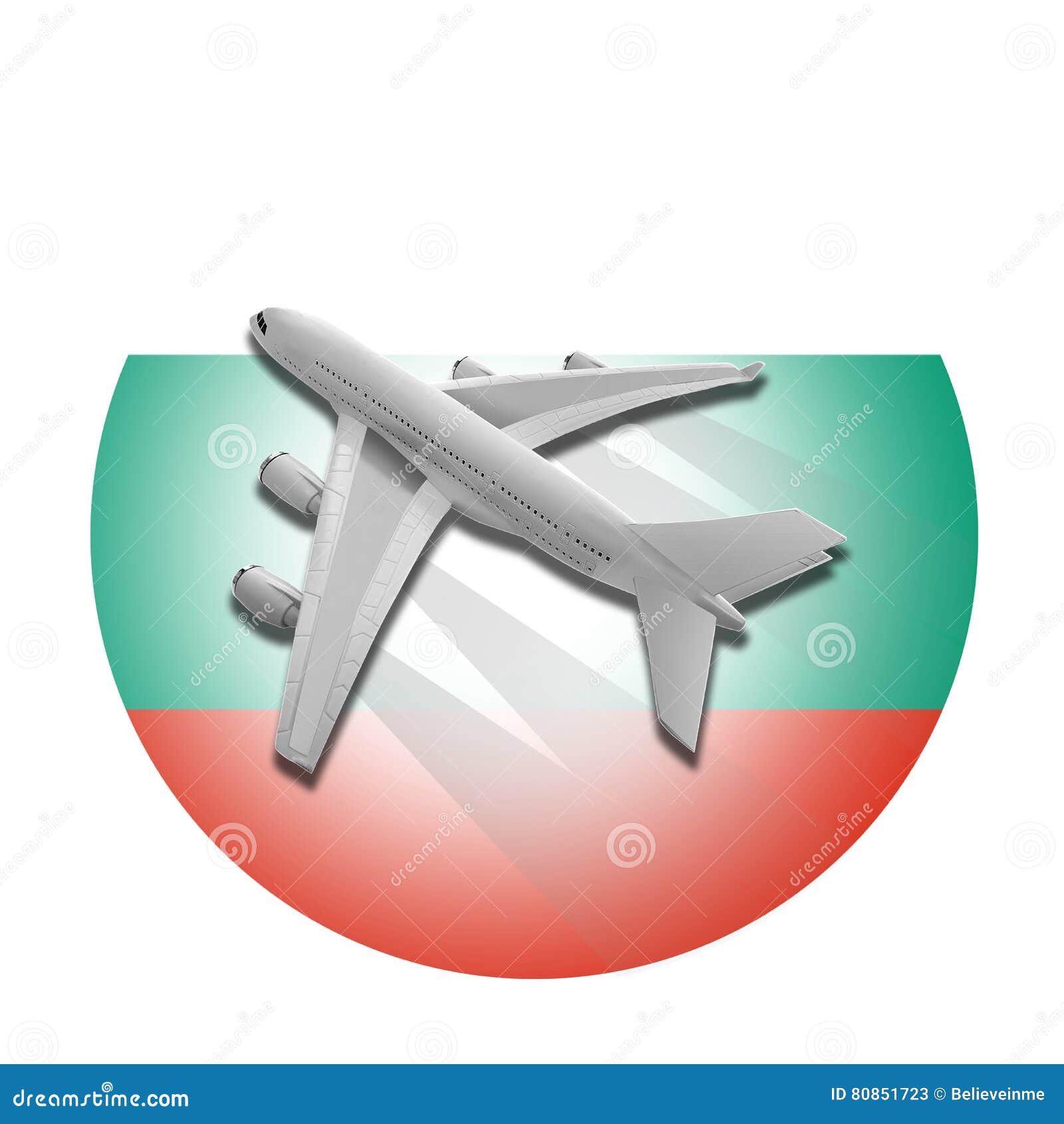 Drapeau D'avion Et De La Bulgarie Illustration Stock - Illustration du ...