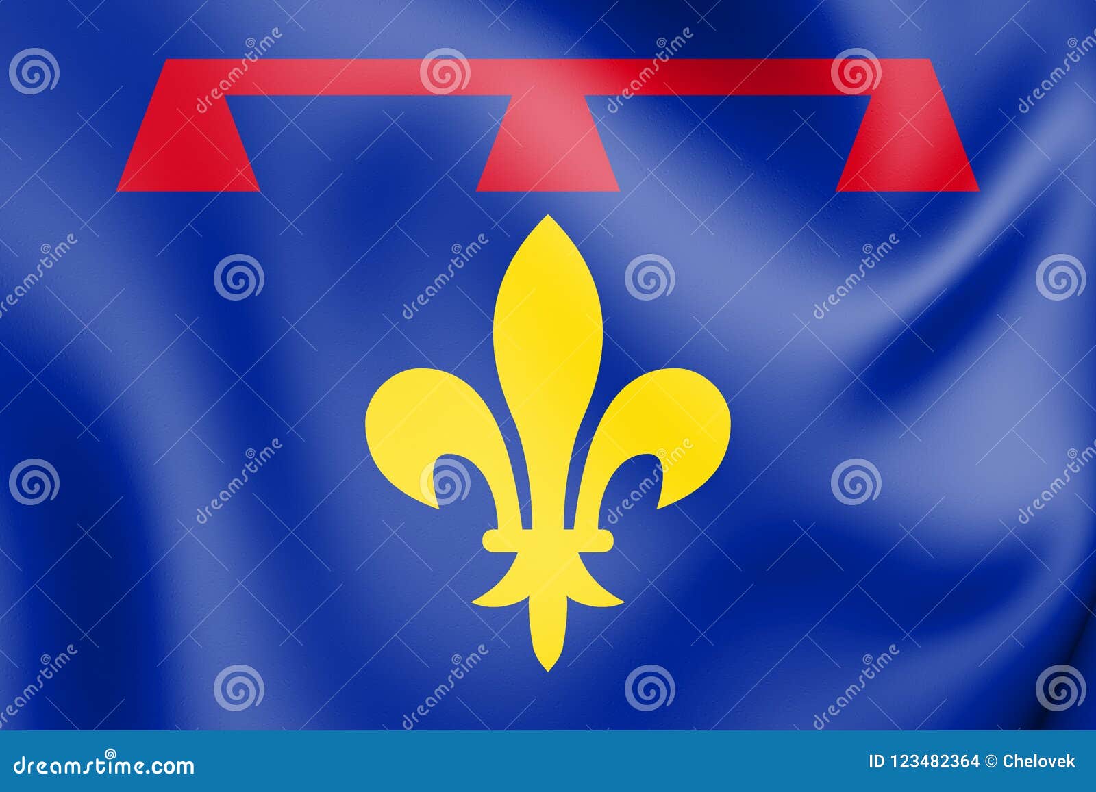 Drapeau 3D De La Provence, France Illustration Stock - Illustration du ...