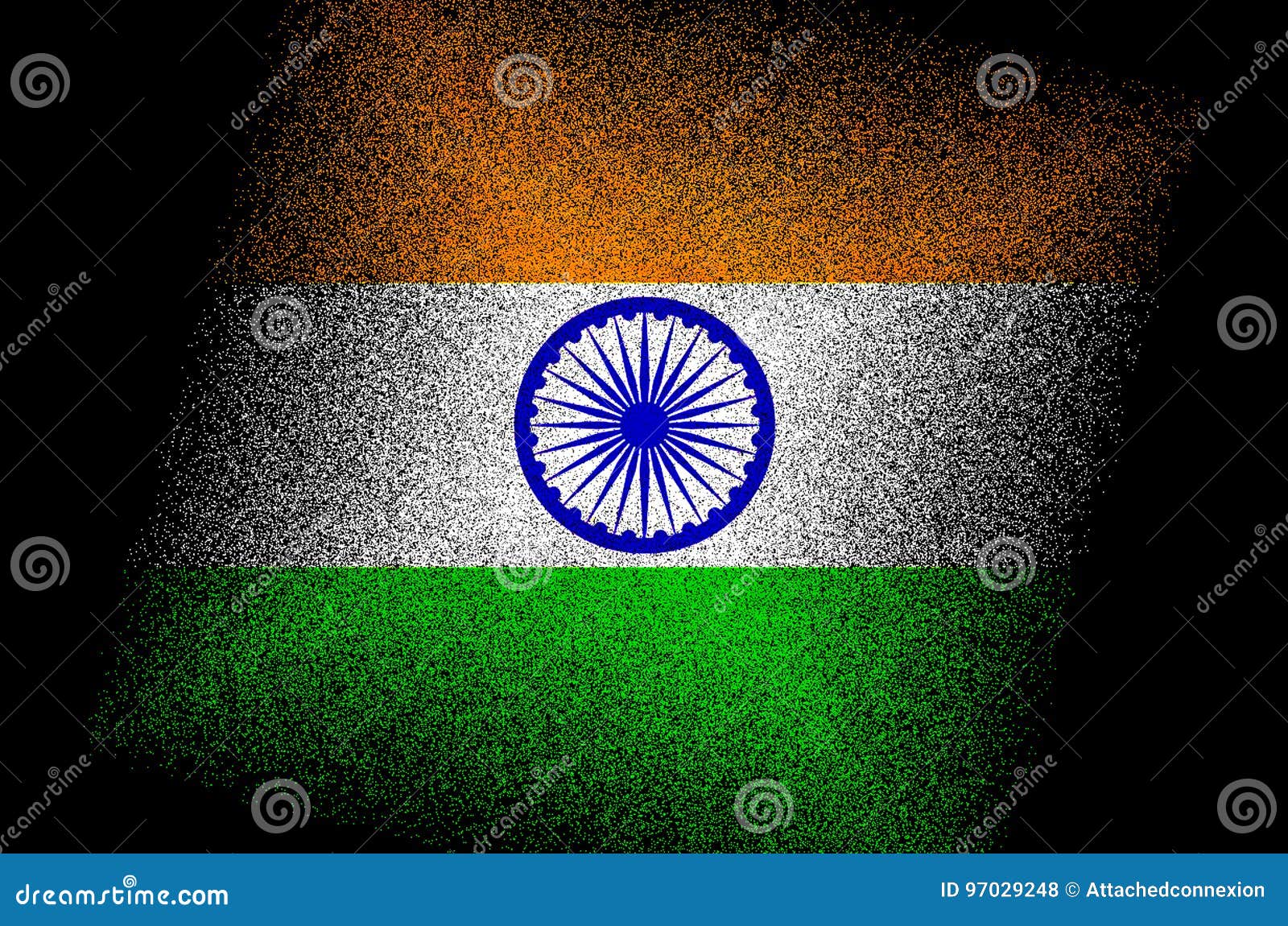 Drapeau D'Inde/drapeau National D'Inde Illustration Stock ...
