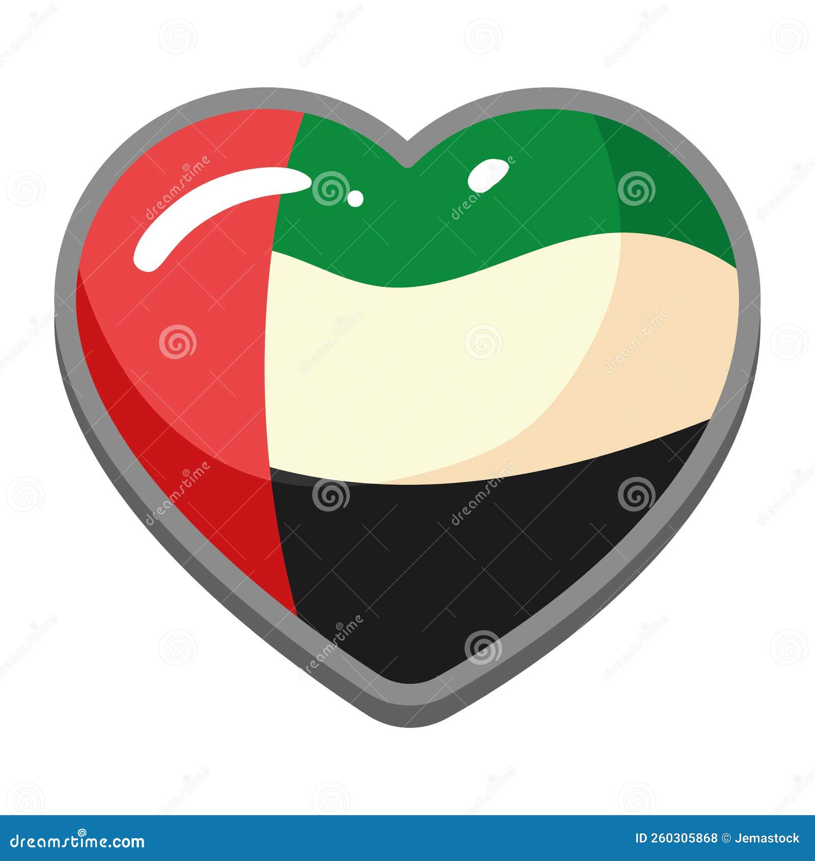 Drapeau d'uae illustration de vecteur. Illustration du raies - 260305868
