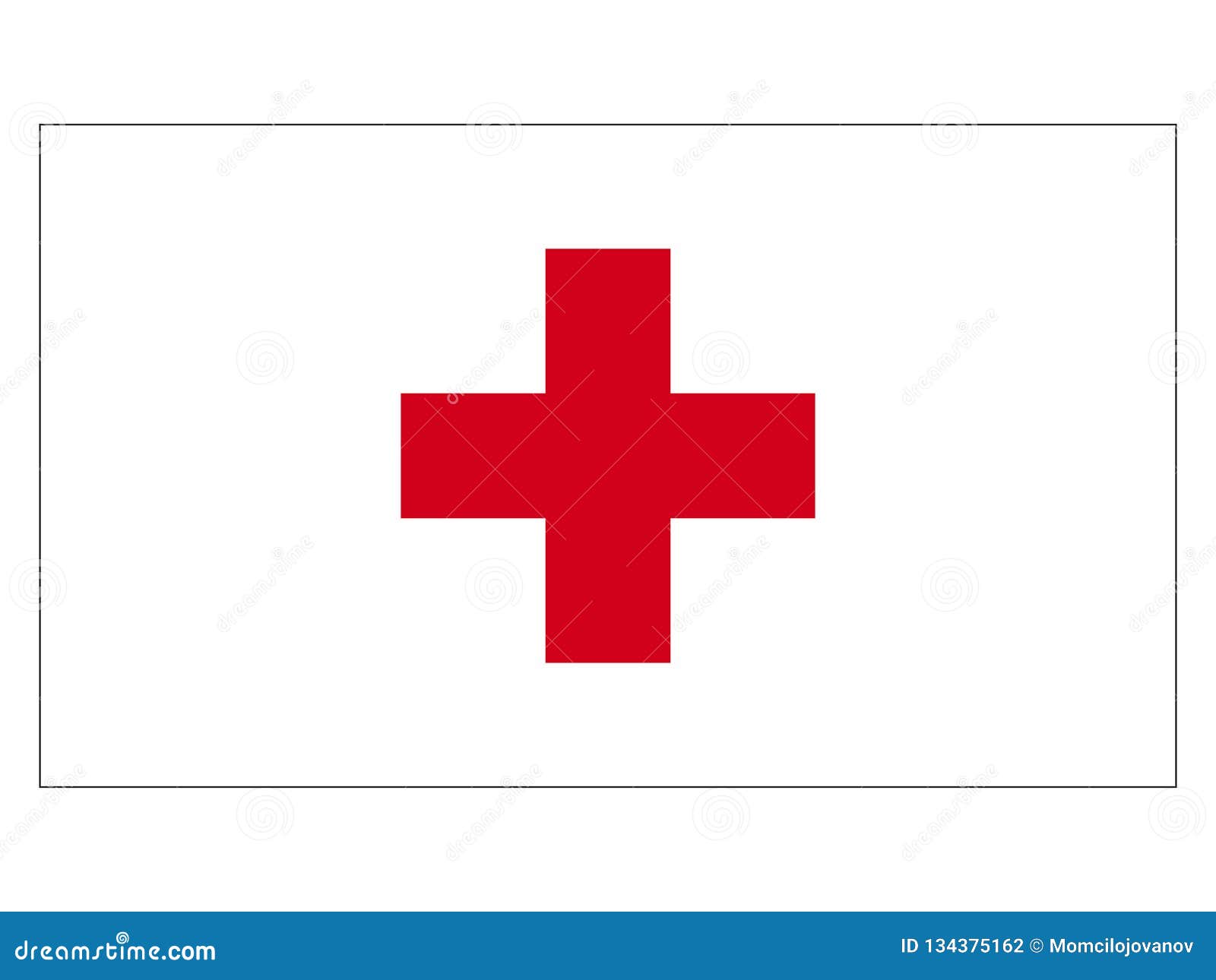 Drapeau de Croix-Rouge photographie éditorial. Illustration du gris ...