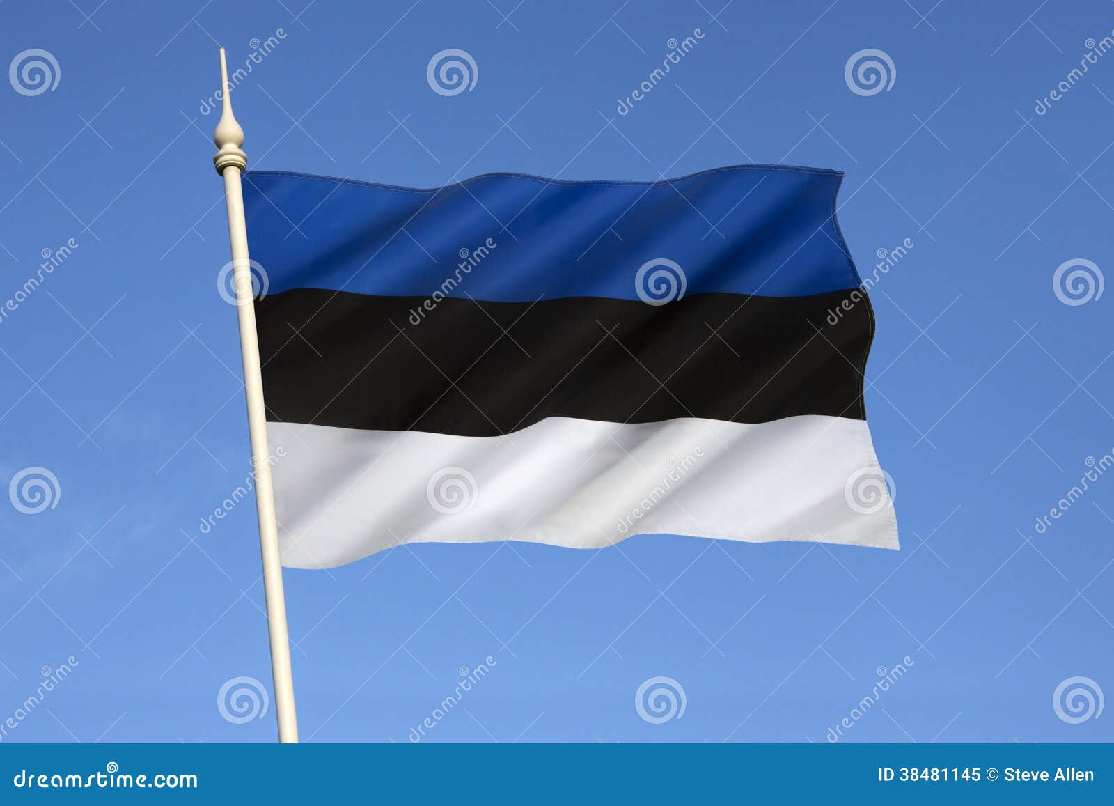 Drapeau De L'Estonie - Pays Baltes Image stock - Image du estonie ...