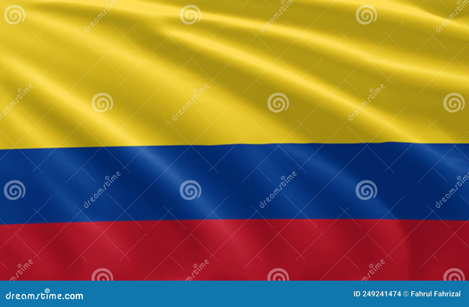 Drapeau de la colombie illustration stock. Illustration du fermer ...