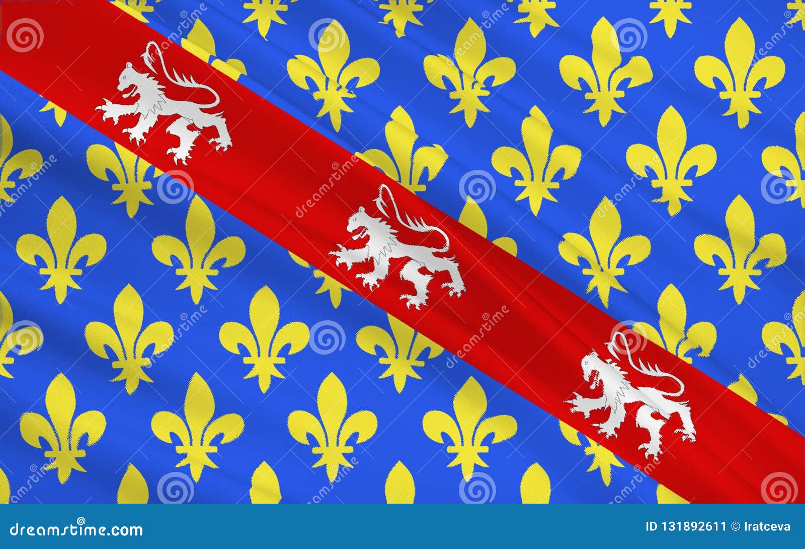 Drapeau de la Creuse image stock. Image du symbole, insignes - 131892611