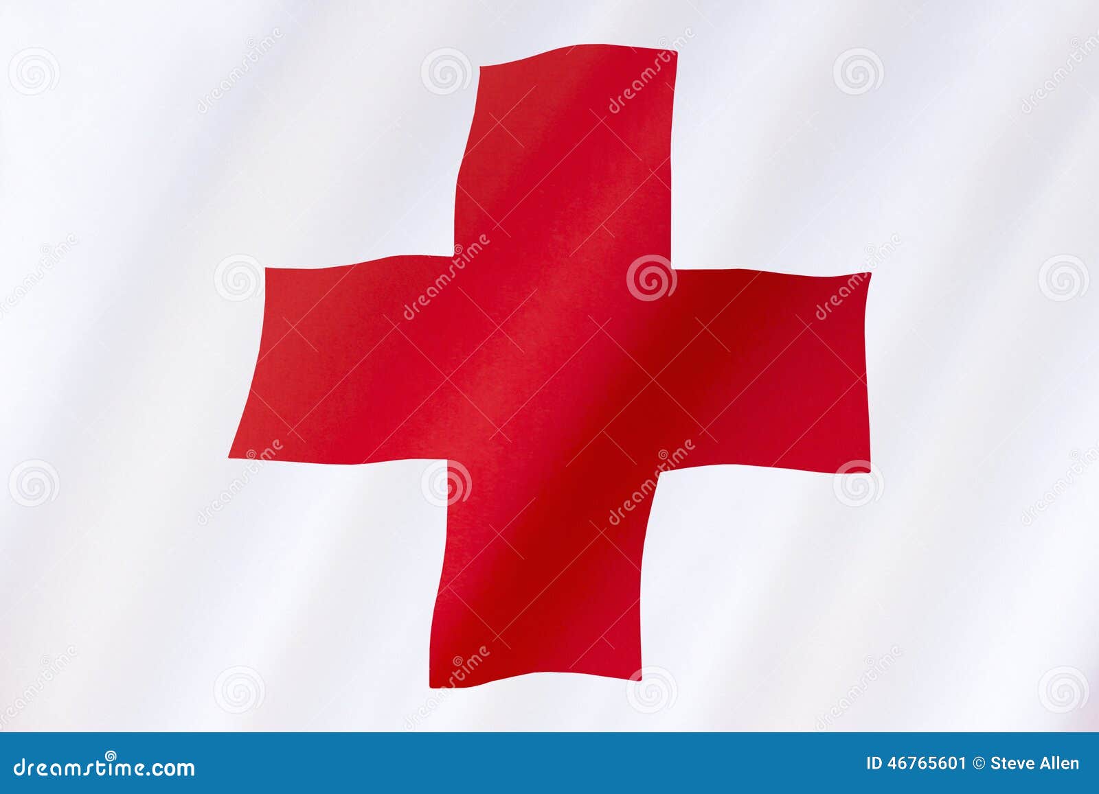 Drapeau De La Croix-Rouge - Aide Internationale Photo éditorial - Image ...