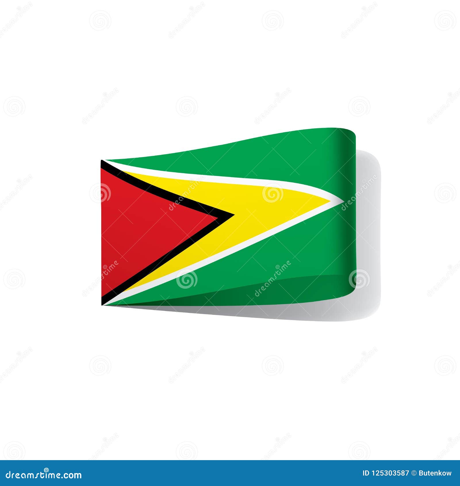 Drapeau De La Guyane, Illustration Illustration Stock - Illustration du ...