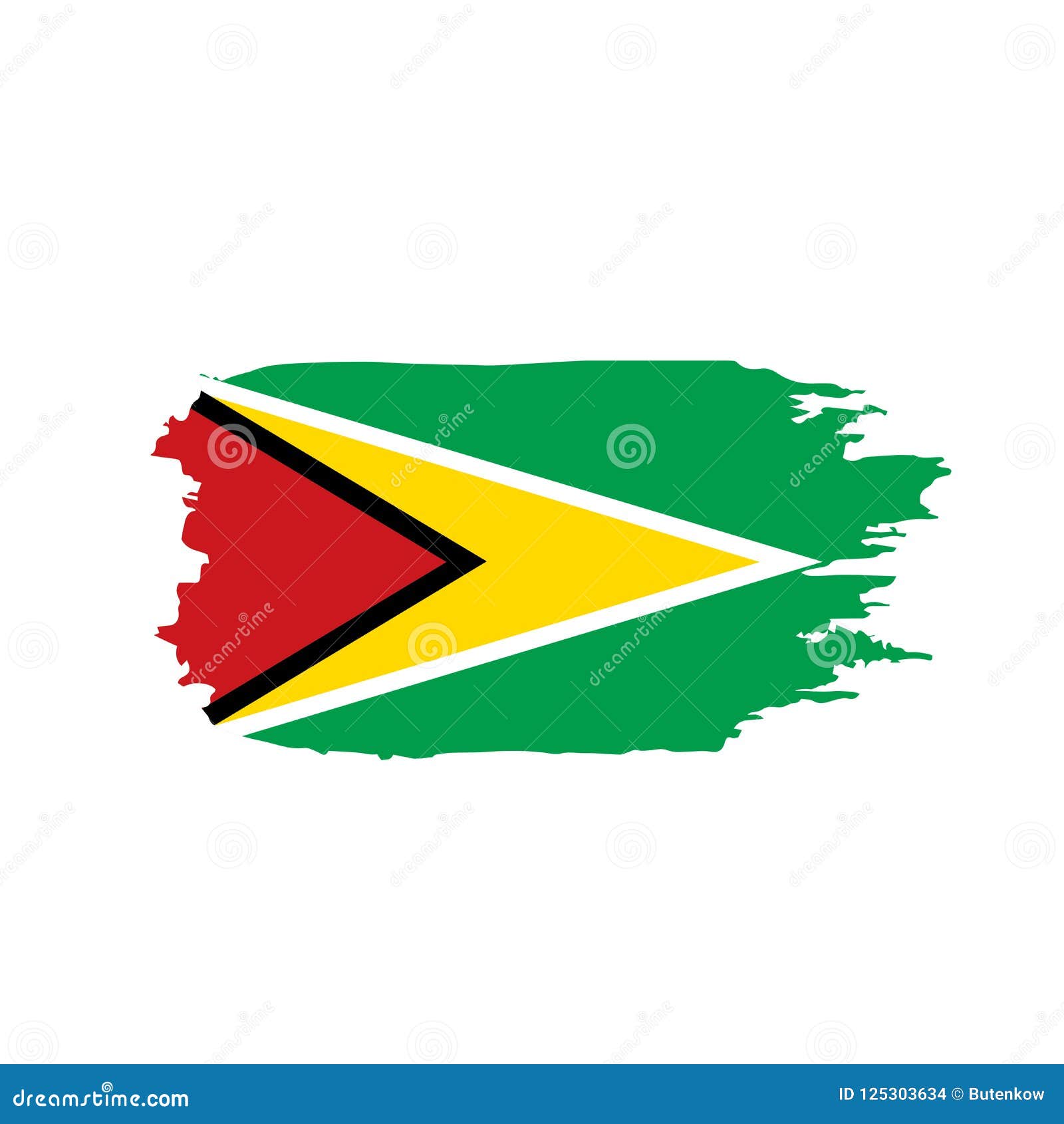 Drapeau De La Guyane, Illustration Illustration Stock - Illustration du ...