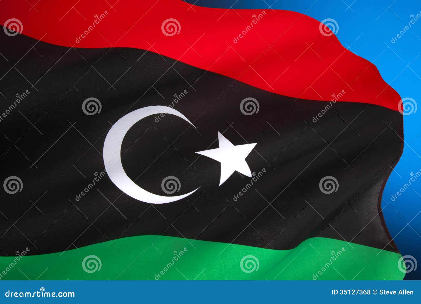 Drapeau De La Libye - Afrique Du Nord Photo stock - Image du libye ...
