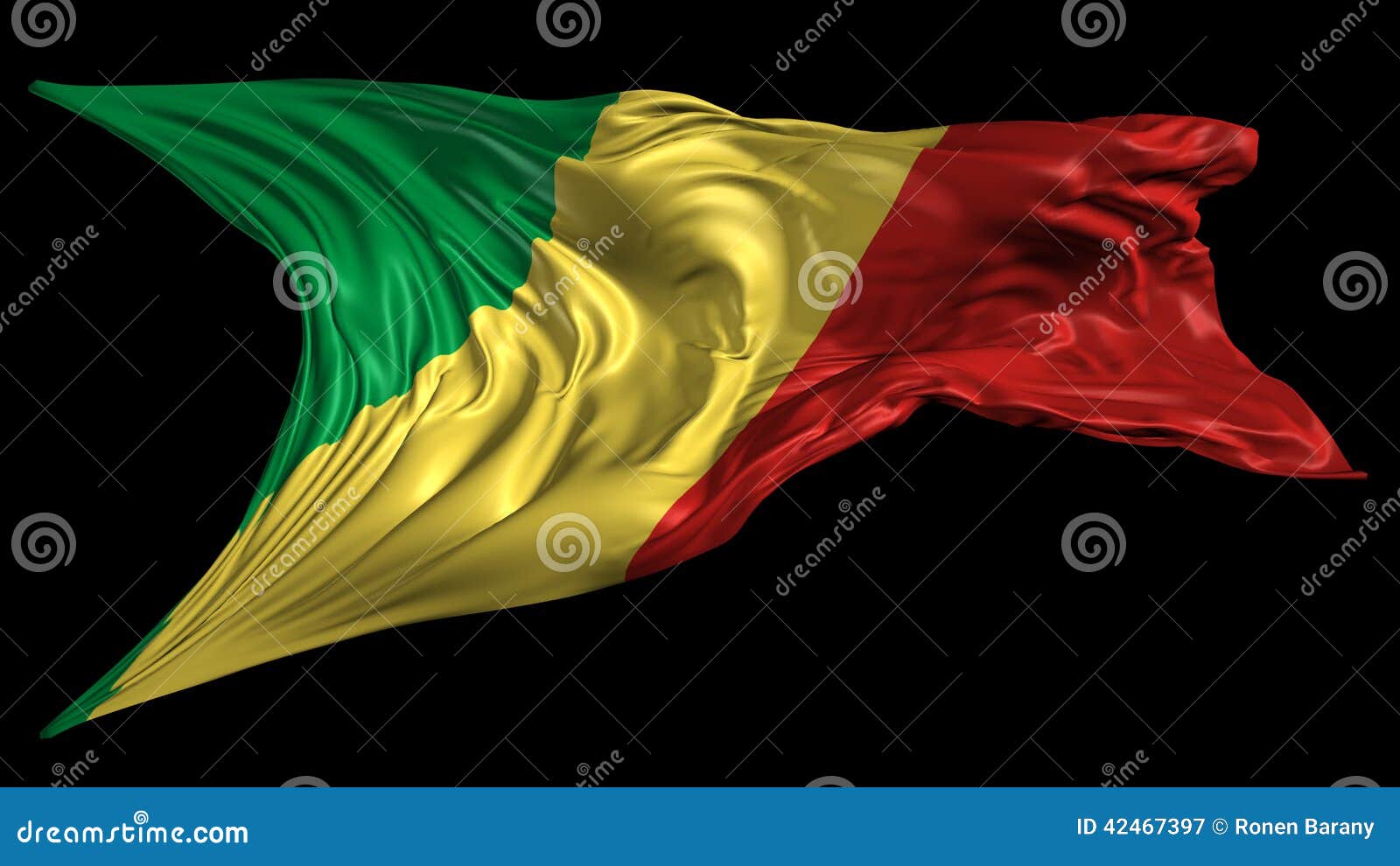 Drapeau De La République Du Congo Clips Vidéos - Vidéo du écran, vert ...