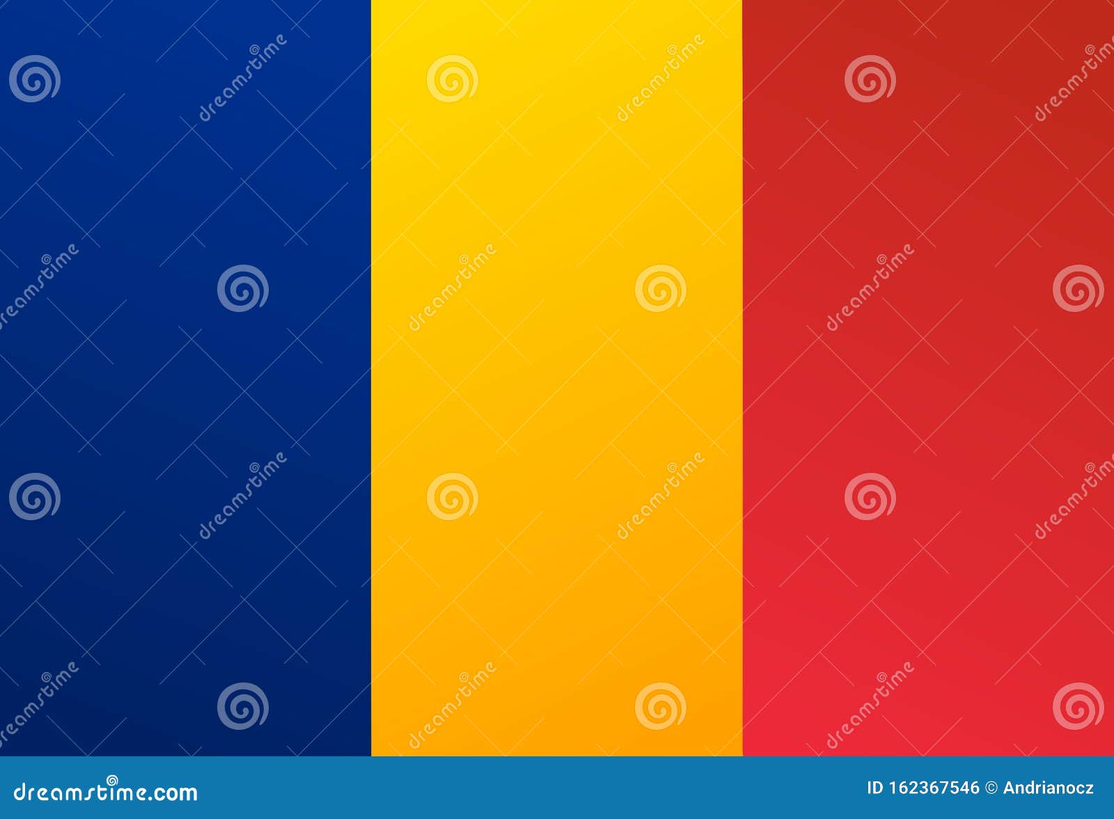 Drapeau De La Roumanie Avec Couleur De Transition - Image Vectorielle ...