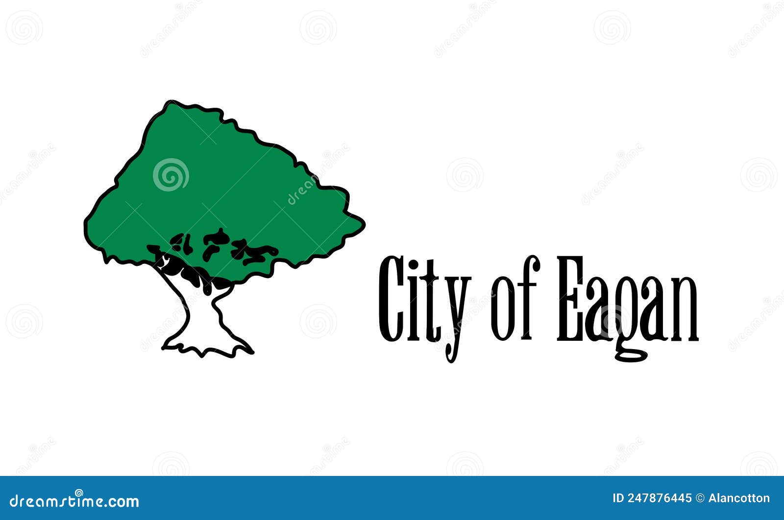 Drapeau De La Ville D'eagan Au Minnesota Illustration de Vecteur ...