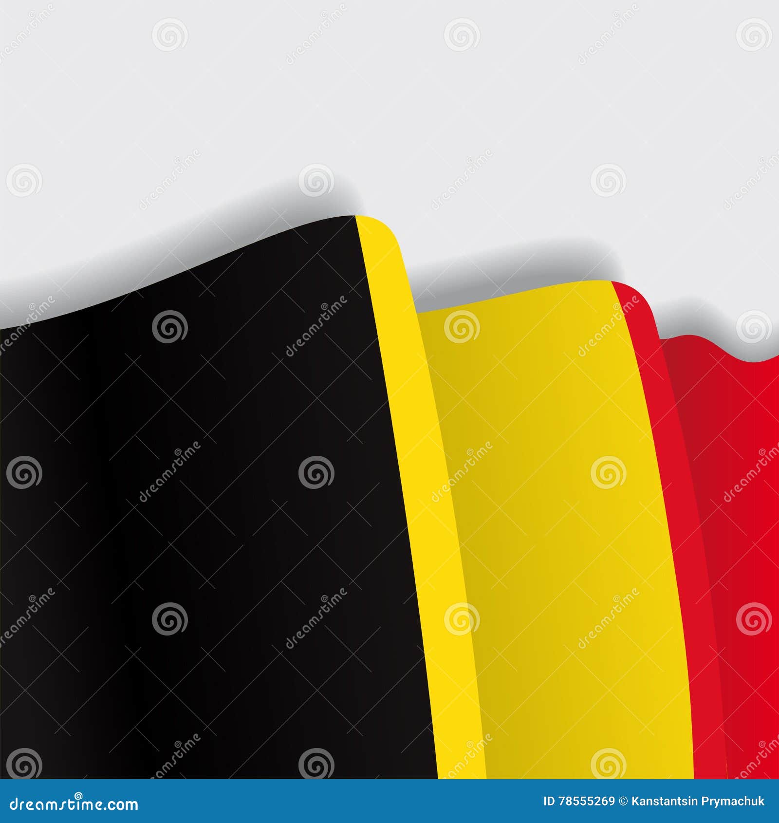 Drapeau De Ondulation Belge Illustration De Vecteur Illustration de ...