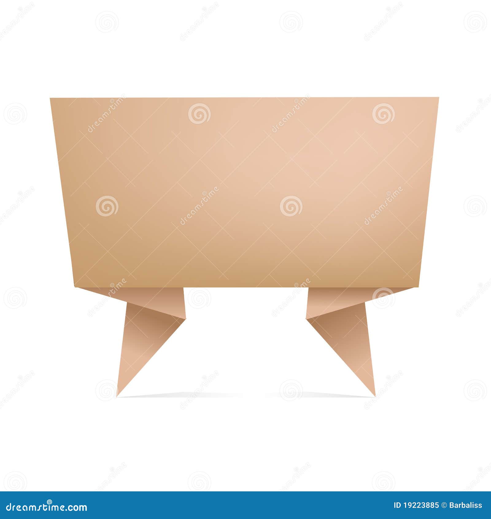 Drapeau De Papier D'Origami Illustration de Vecteur - Illustration du ...